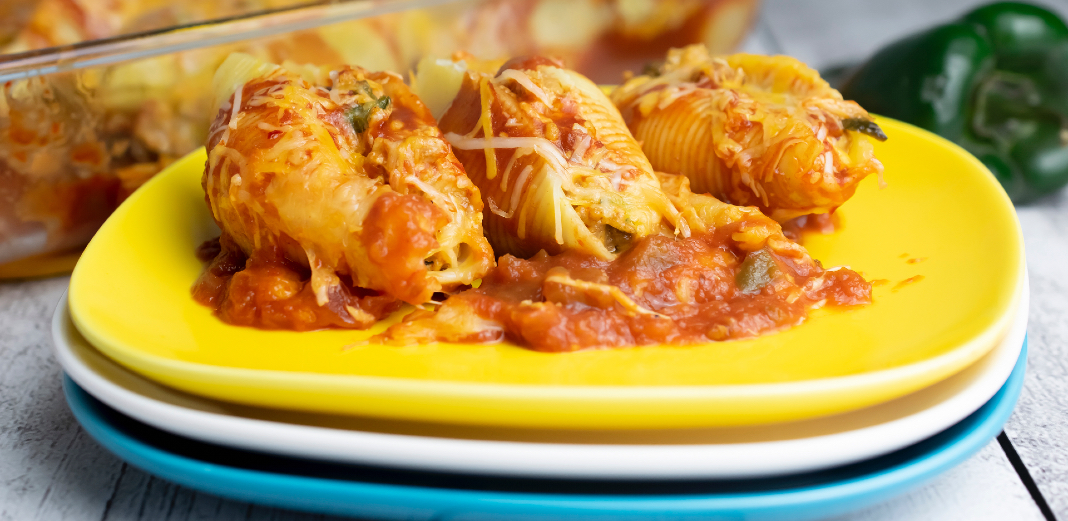 Pasta rellena con ternera estilo Tex Mex - Artículos